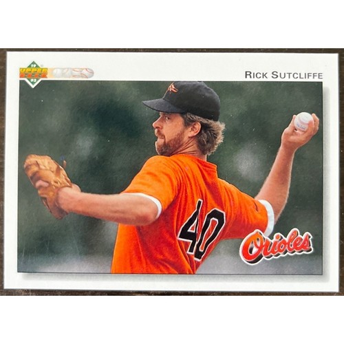 1992 Upper Deck #708 Rick Sutcliffe Baltimore Orioles Major League ...