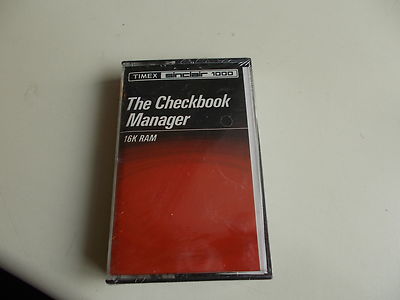The Checkbookmanager, Timex 1000 Sinclair Vintage Software, #K-1-2 ...
