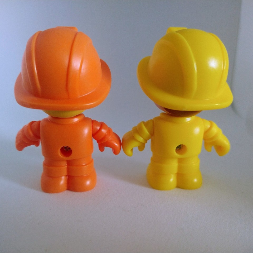 Toy Handyman Construction Worker Action Figures Replacement Orange ...