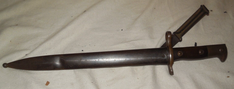 1901 Spanish American War US M1898 Bayonet & Metal Scabbard | eBay
