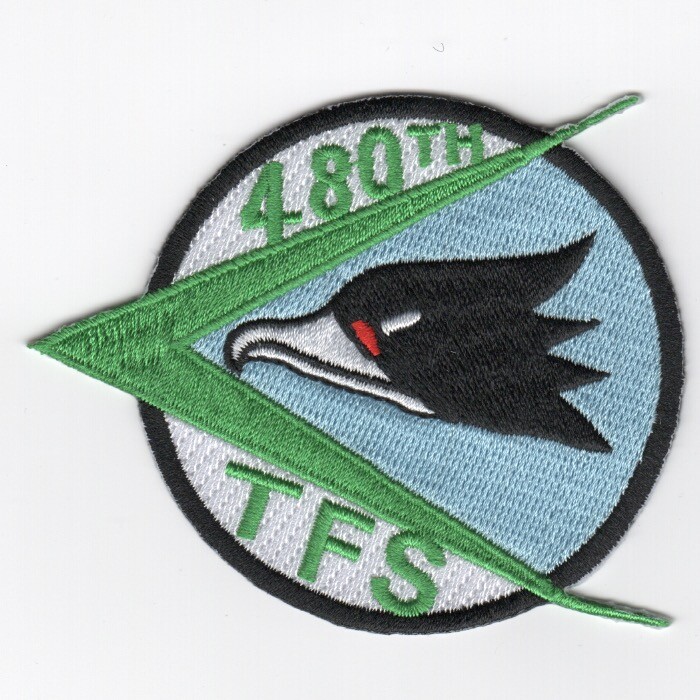 AIR FORCE 480 TFS SQUADRON REPRO WARHAWKS TACTICAL MILITARY EMBROIDERED ...