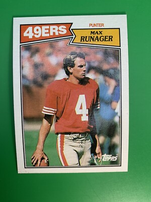 1987 Topps Max Runager #118 San Francisco 49ers | eBay