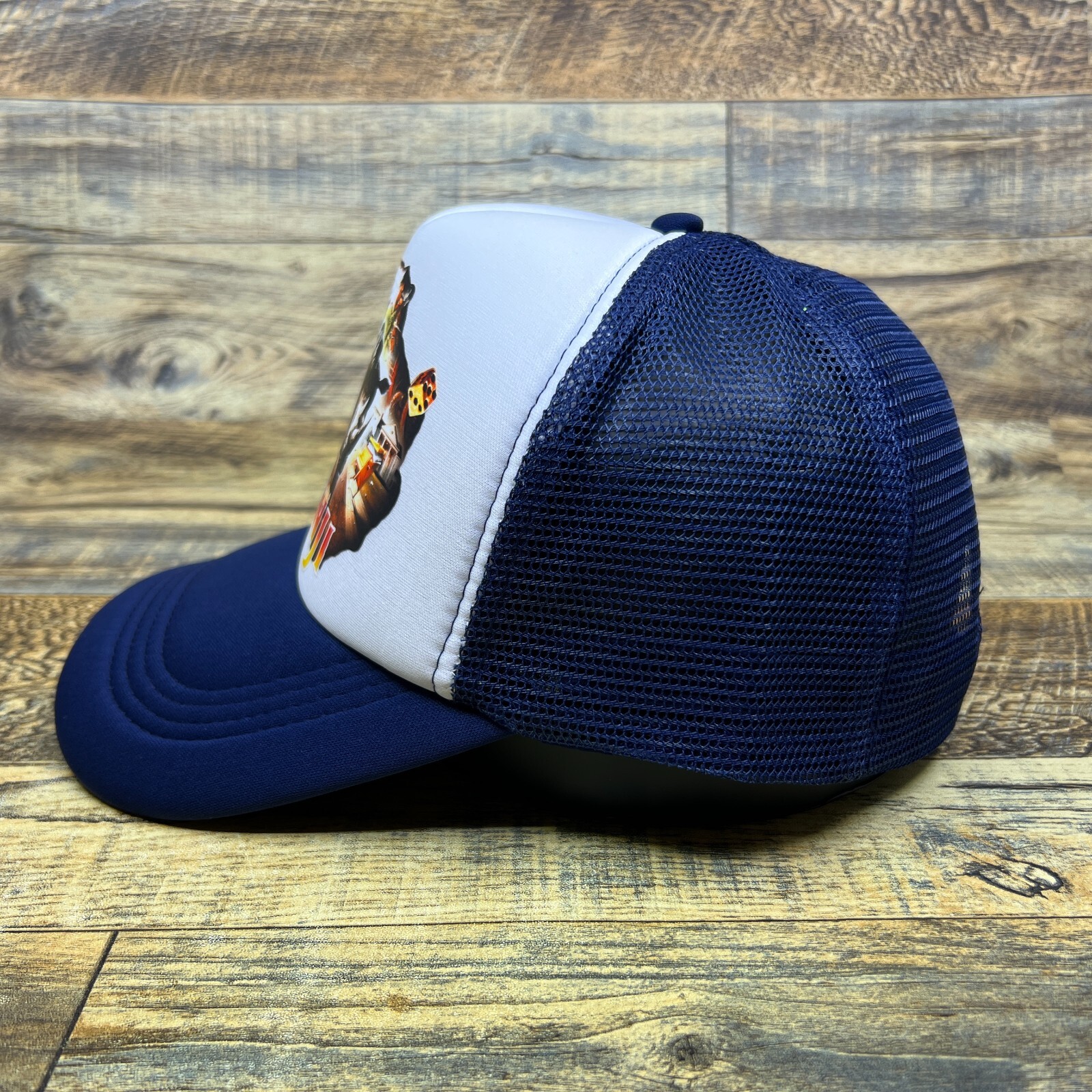 Jumanji Mens Trucker Hat Blue Snapback Robin Williams 1995 Urban ...