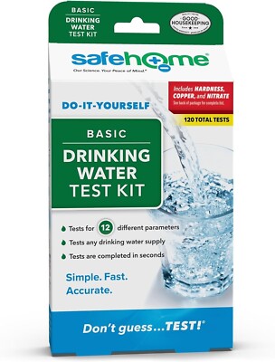 Safe Home Basic Drinking Water Quality Test Kit Checks for 12 Different ...