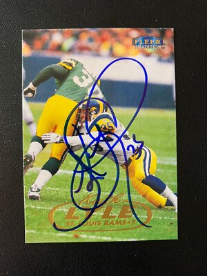 Keith Lyle Signed 1998 Fleer Tradition #46 Card St. Louis Rams ...