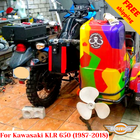 For Kawasaki KLR 650 pannier rack KLR650 KL-650A side carriers (1987 ...