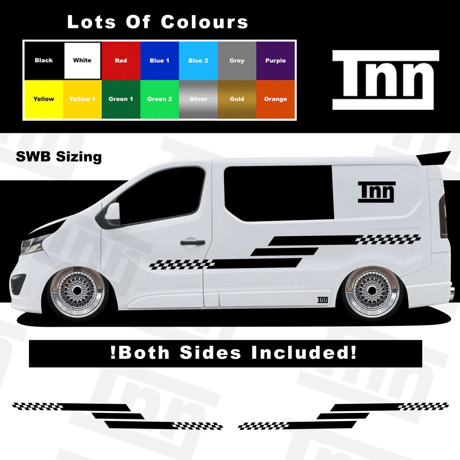 STICKERS for VAUXHALL VIVARO MK2 SWB GRAPHICS DECALS STRIPES CAMPER ...