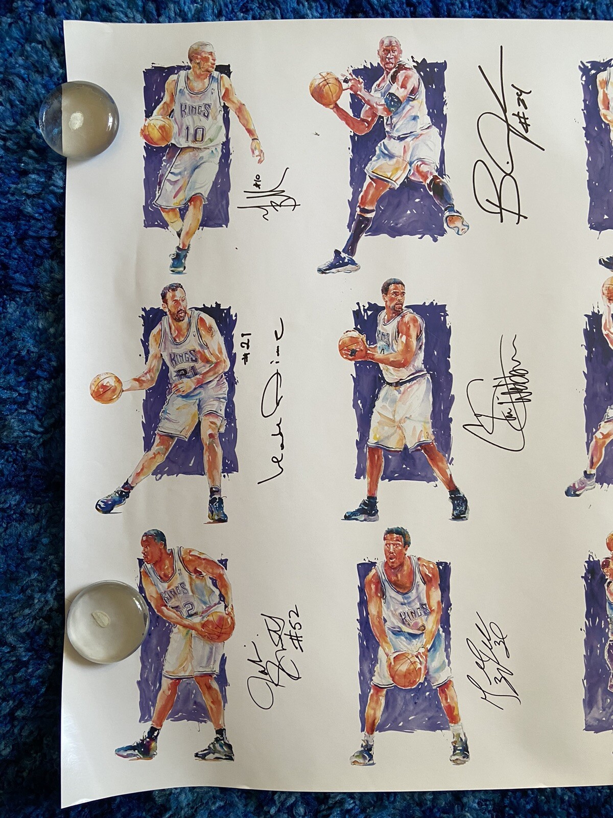 2002 SACRAMENTO KINGS Season Ticket Holder 24 x 36 Poster Litho ...