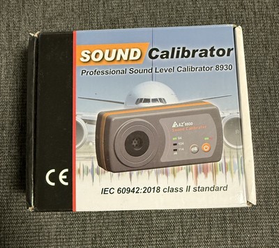 Calibration Sound Level Calibrator 1/2" 13.2mm Microphone Size Sound ...