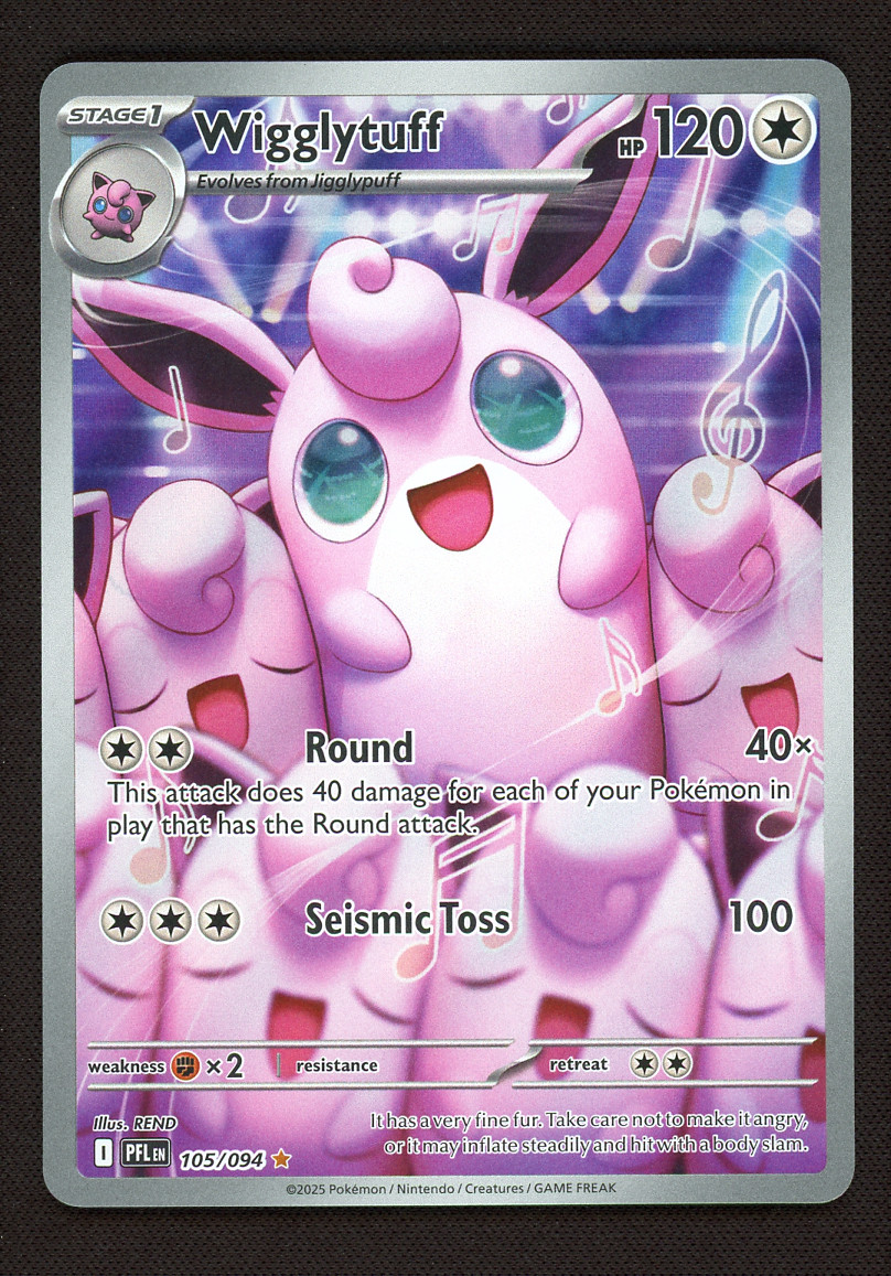 Wigglytuff 2025 Mega Evolution: Phantasmal Flames #105/94 Illustration ...