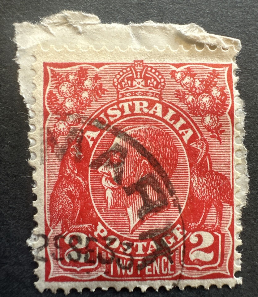 C1920 KGV King George V 2d Red On Paper PS1162 | eBay Australia