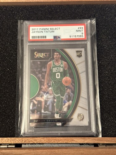 Jayson Tatum 2017 Panini Select #93 Rookie Card Boston Celtics PSA 9 ...