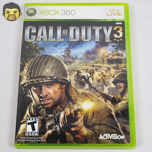 Call of Duty 3 Xbox 360 CIB Microsoft Xbox 360 2006 Complete with ...