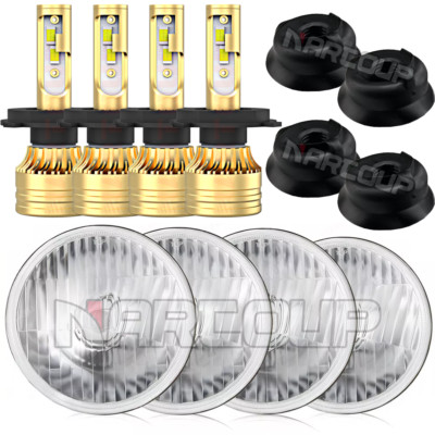 For Chevy Corvette 62-82 4x DOT 5.75" 5-3/4 Inch LED Headlights Hi/Lo ...