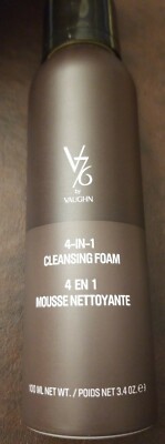 V76 by Vaughn 4-IN-1 Cleansing Foam NEW! 3.4 OZ Full Size Shampoo+Shave ...