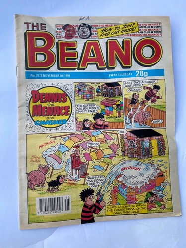 THE BEANO Comic. ISSUE NO: 2573 1991 9TH NOVEMBER VINTAGE RETRO | eBay UK