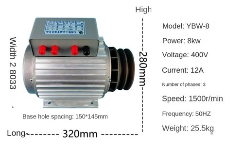 220V 380V 8KW Brushless Rare Earth Permanent Magnet Variable Frequency ...