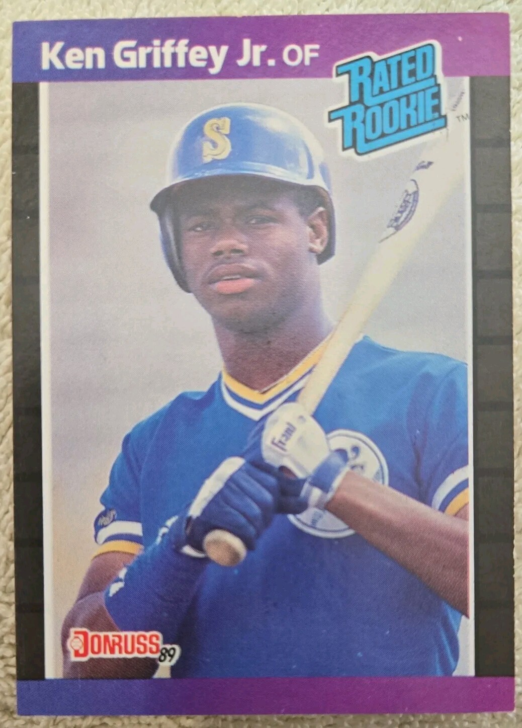 RARE-Ken Griffey Jr. Rookie ERROR CARD-No Period Dot after Inc /white ...