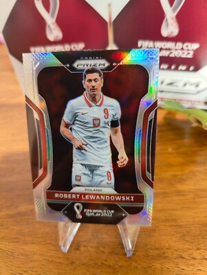 2022 Panini Prizm World Cup #170 Robert Lewandowski Silver Prizm Poland ...