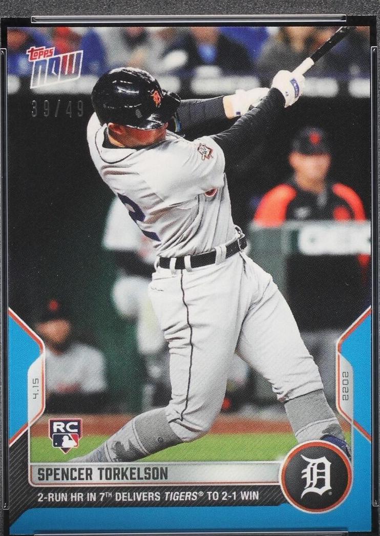 2022 Topps Now - Spencer Torkelson #59 Blue /49 (RC) for sale online | eBay