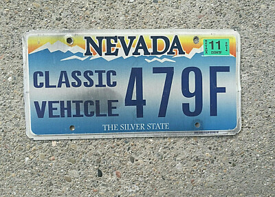 NEVADA REAL AUTHENTIC LICENSE PLATE AUTO NUMBER CAR TAG CLASSIC VEHICLE ...