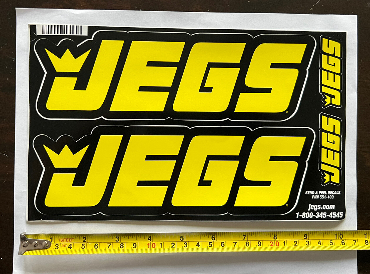 4pcs JEGS decals stickers racing drags nhra offroad hotrods rodders ...