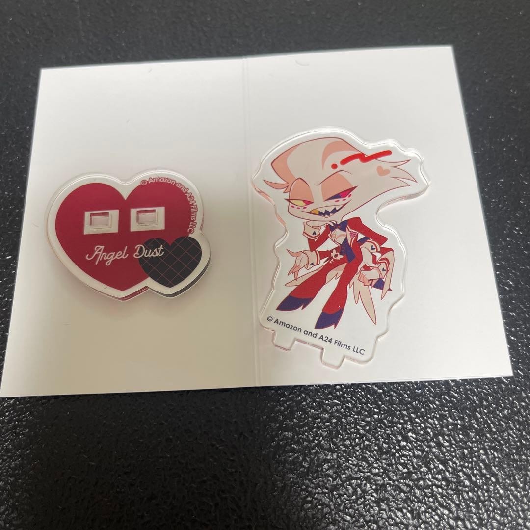 Hazbin Hotel Angel Dust Acrylic Stand Mini Collectible Used | eBay