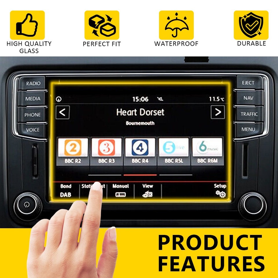 6.5'' Matte Touch Screen Digitizer for VW Skoda MIB STD2 Car Radio ...