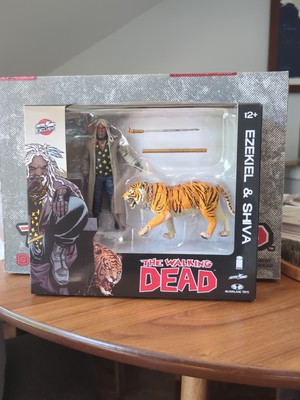 The Walking Dead Ezekiel & Shiva Action Figure ALL OUT WAR! | eBay
