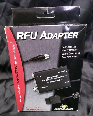 RFU Adaptor for Playstation by Performance Pre-owned w Box | eBay