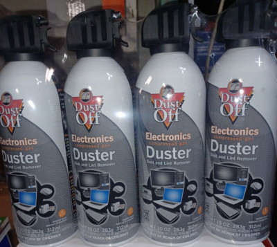DUST-OFF COMPRESSED AIR DUST REMOVING AEROSOL 10 OZ. CAN 4-PACK | eBay