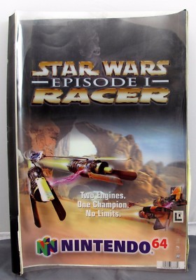 Nintendo N64 Lucas Arts Star Wars Episode 1 Racer Video Game Promo ...