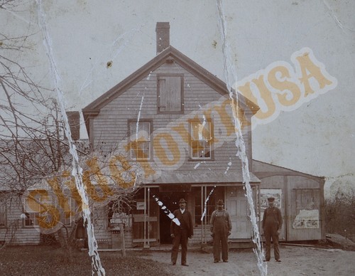 Cabinet Card Photo Easterbrooks Homestead Store & Post Office Ashfield ...