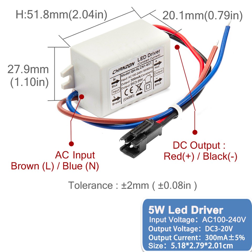 300Ma 600Ma 900Ma Constant Current 10W 20W 36W 50W 100W Led Driver ...