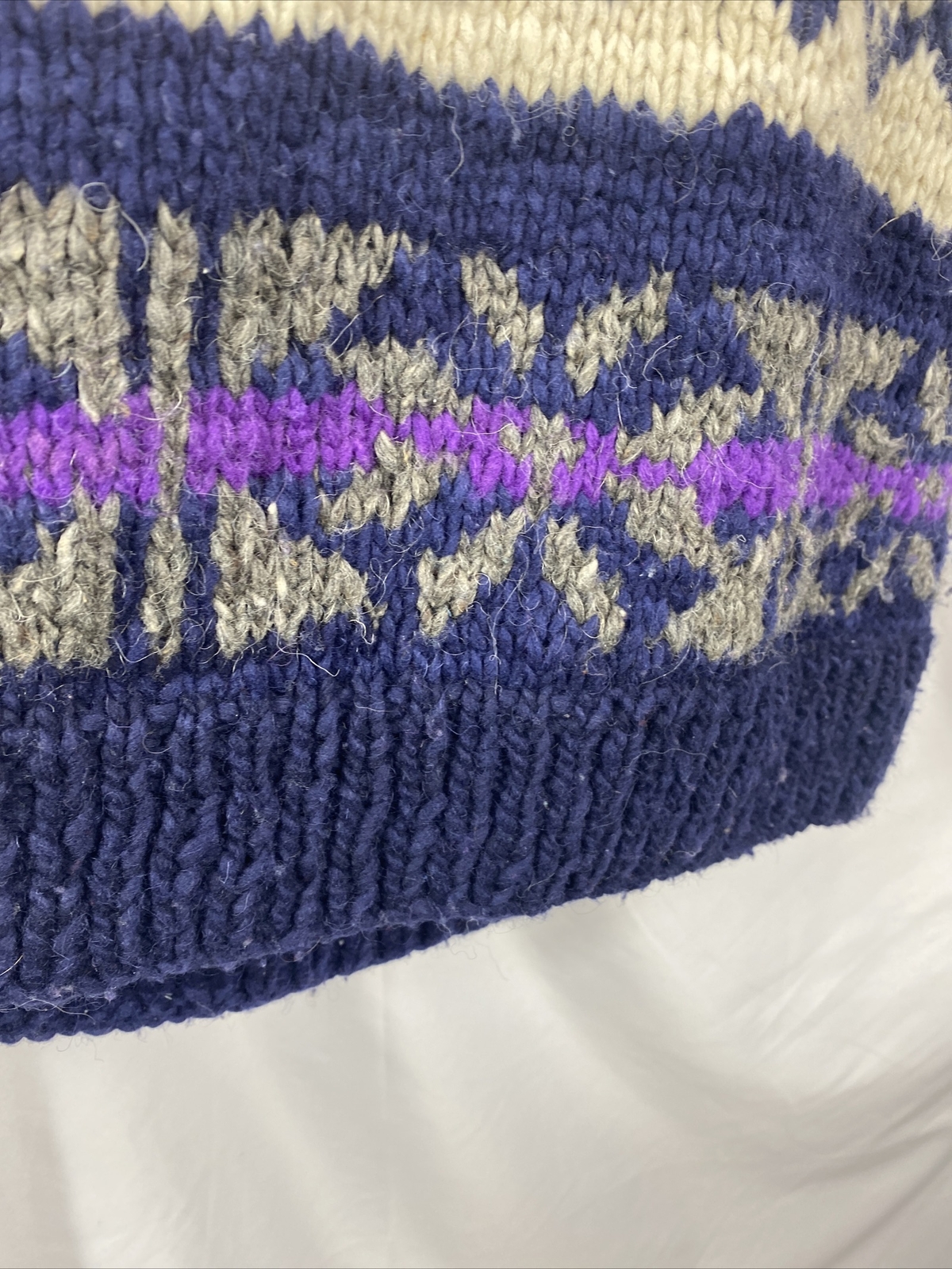 REY WEAR Handmade Knit 100% Wool Sweater Heavy Made in Ecuador Large ...