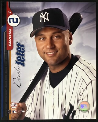 Derek Jeter Shortstop No.2 New York Yankees Baseball 8x10 Color Photo ...