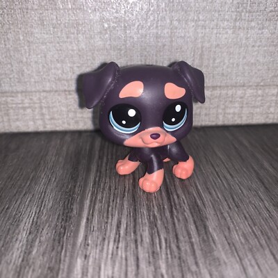 LPS Dog Rottweiler With Green Eyes | eBay