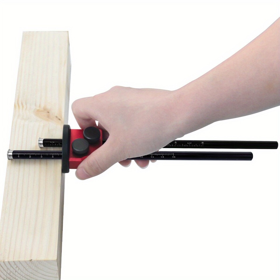 Double Head Wheel Marking Gauge Parallel Line Drawing Tool Woodworking ...