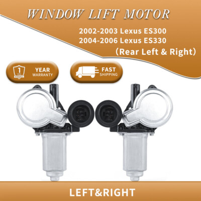 2X Window Motors For Lexus 2002-2003 ES300 & 2004-2006 ES330 Rear Left ...