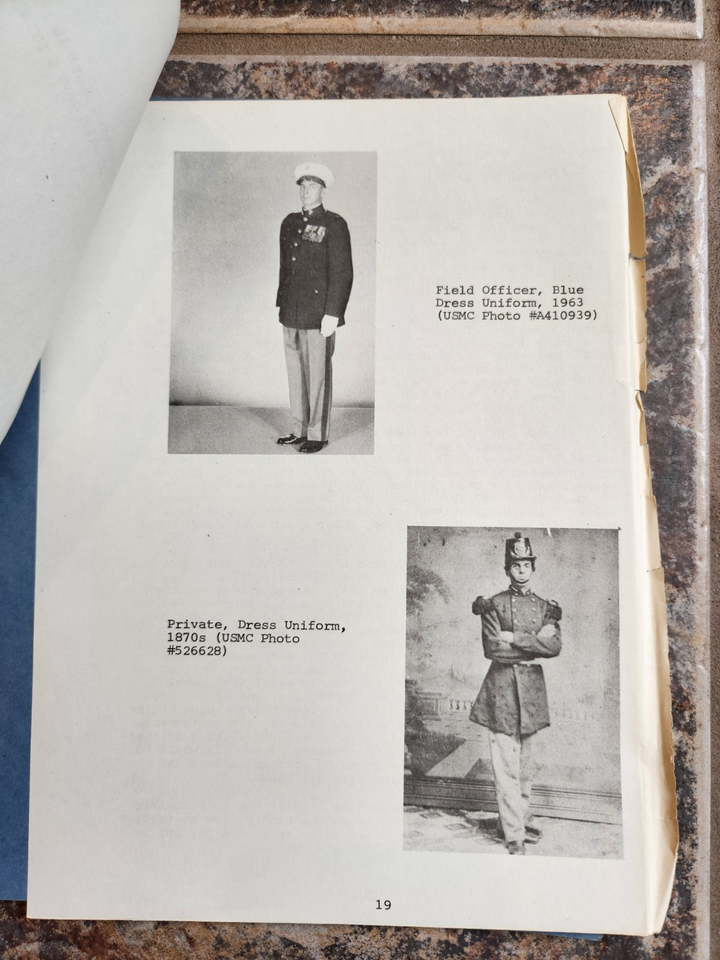 1970 USMC Historical Reference Book Marine Corps Ranks & Grades 1775 ...