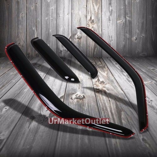 Smoke Tinted Side Window Wind/Rain Vent Deflectors Visors Guard for ...
