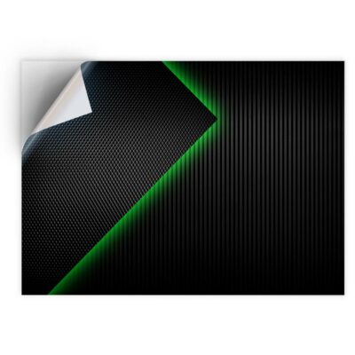 1 x Vinyl Sticker A4 - Black and Lime Gamer Gaming #3940 | eBay UK