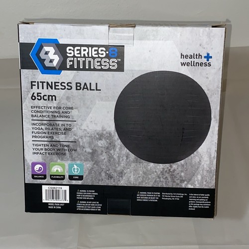 Series 8 Fitness Ball Health & Wellness 65cm Balance, Flexibility, Tone ...