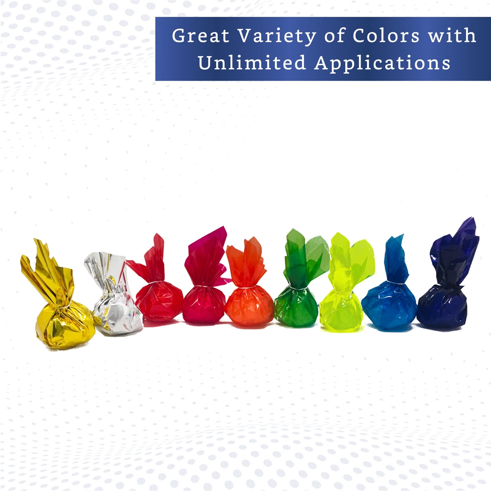 210 pcs Cello Sheets 8 x 8 in (10 Colors Assorted Value Pack) - Colored ...