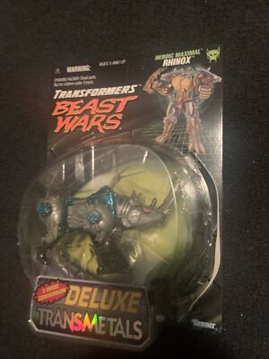 Transformers Beast Wars Deluxe Transmetals Rhinox 1997 NEW/SEALED ...