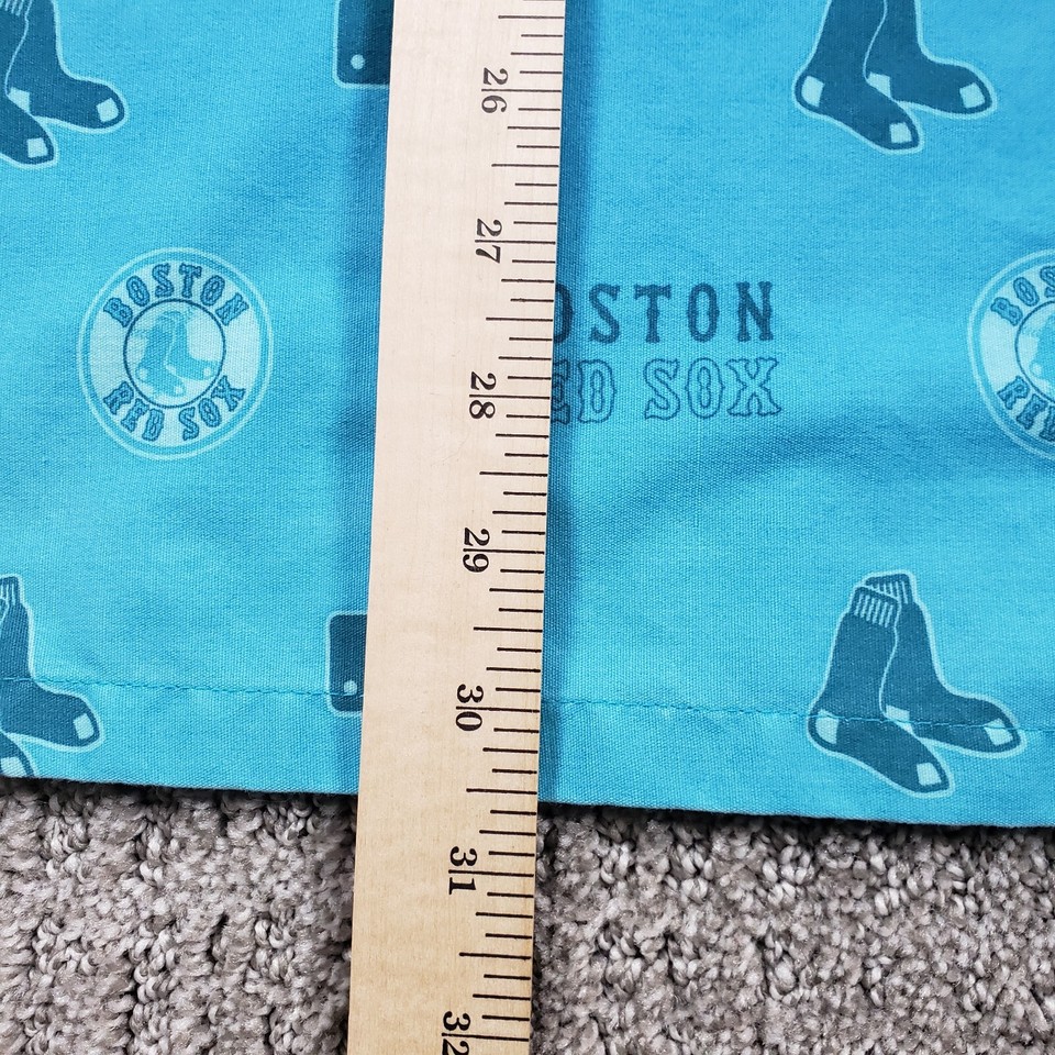 BOSTON RED SOX Scrub Top Womens 2X MLB Baseball Blue All Over Print | eBay