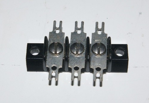(LOT of 6) 3 Position Kulka 599 Screw or Solder Barrier Strip Terminal ...