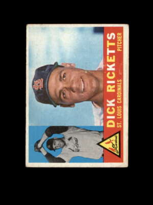 1960 Topps Baseball #236 Dick Ricketts STARX 2.5 G/VG (LS809389) | eBay