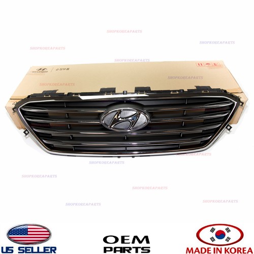 GRILLE RADIATOR FRONT 【GENUINE】 CHROME! HYUNDAI SONATA 2015 2016 2017 ...