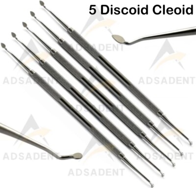 5Pcs Discoid Cleoid Carver Amalgam Dental Excavator Restorative Flash ...